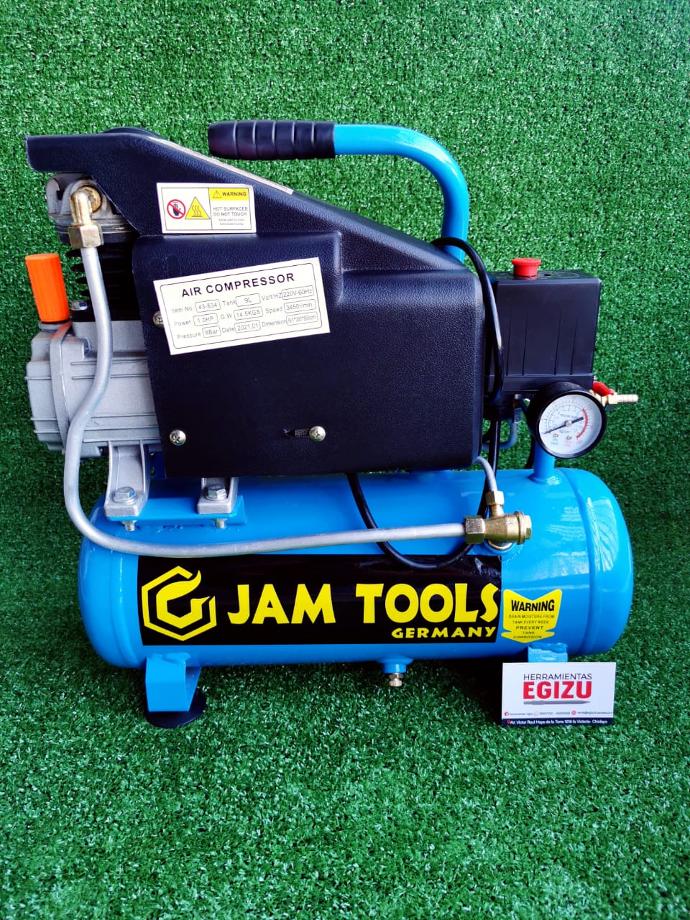 Compresora de 9 Litros - Jam tools | HERRAMIENTAS EGIZU