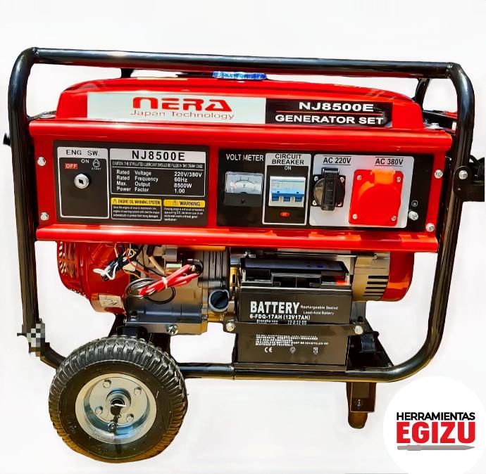 Generador Gasolinero NJ8500E - Nera | HERRAMIENTAS EGIZU