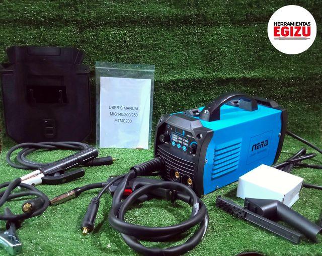 MAQUINA DE SOLDAR MULTIPROCESO MIG 140 AMP - NERA | HERRAMIENTAS EGIZU